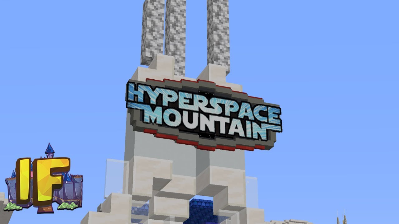 Disneyland Hyperspace Mountain Recreation | ImagineFun Minecraft 2025 ...