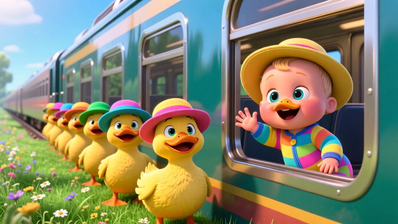 Baby’s Happy Train Ride 🚂🎶 Fun Train Song for Kids | Learn Vehicles ...
