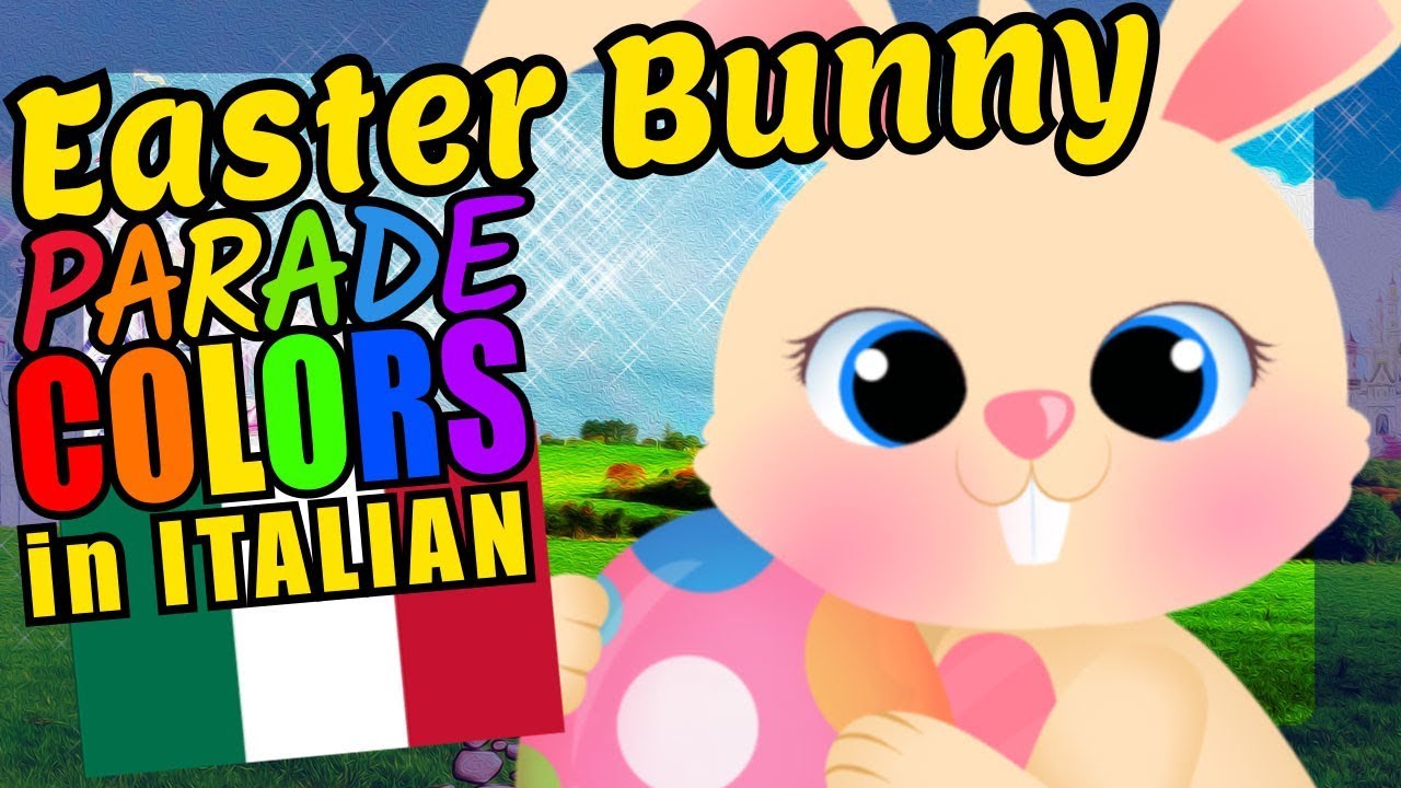 Easter Bunny Teaching Italian Language Colors Educational Language ...