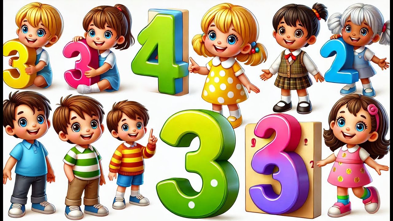 1, 2, 3, 4 Let’s all count a little more | Counting Numbers | Learn To ...