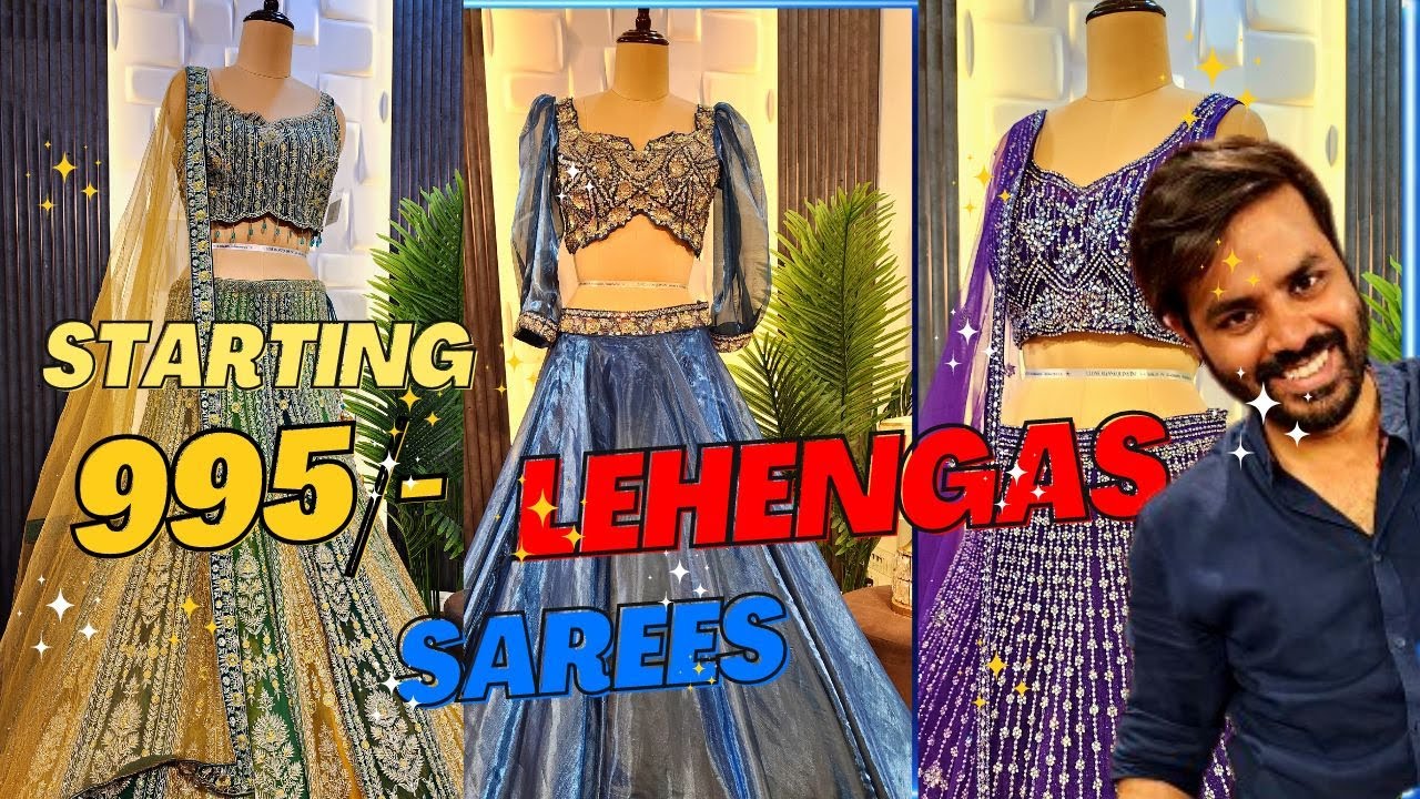 AISI VARIETY KAHI NAHI LEHENGA & SAREES 1 DAY SALE DURGA CLOTHING # ...