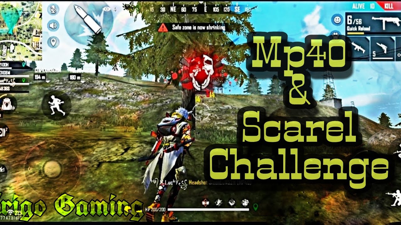 Scarel & Mp40 Challenge || Ranked Mode || Garena Free Fire || Trigo ...