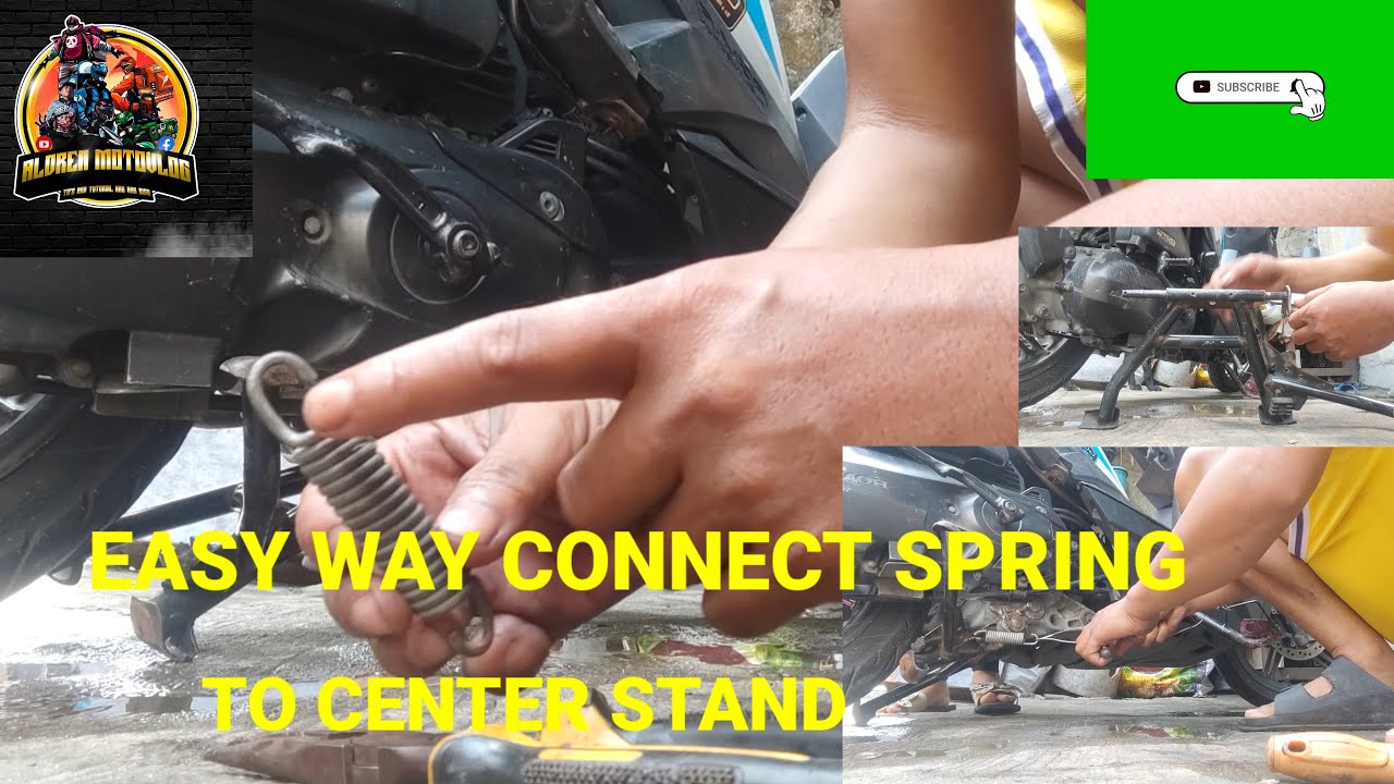 Paano ikabit yong spring ng center stand|honda beat fi paano ikabit ...
