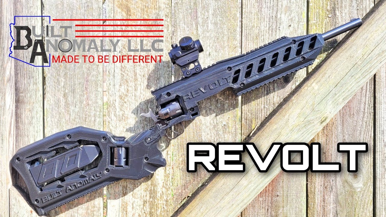 Revolt from Built Anomaly - 3D Printed Stock for 16" Rough Rider - YouTube