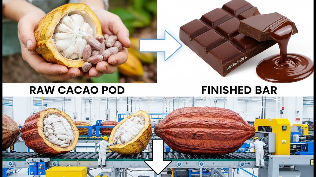 Inside The Factory: Manufacturing Premium Dark Chocolate Model X From ...