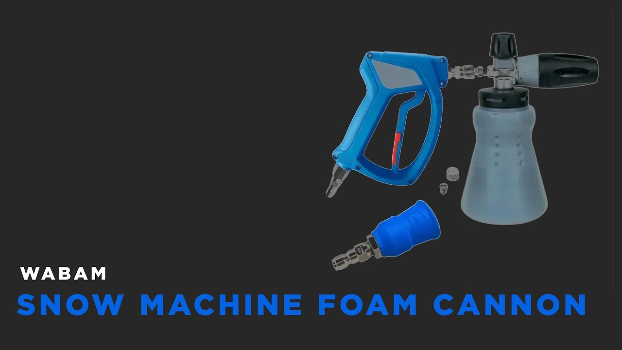 WABAM Snow Machine Foam Cannon - Official Product Description - YouTube