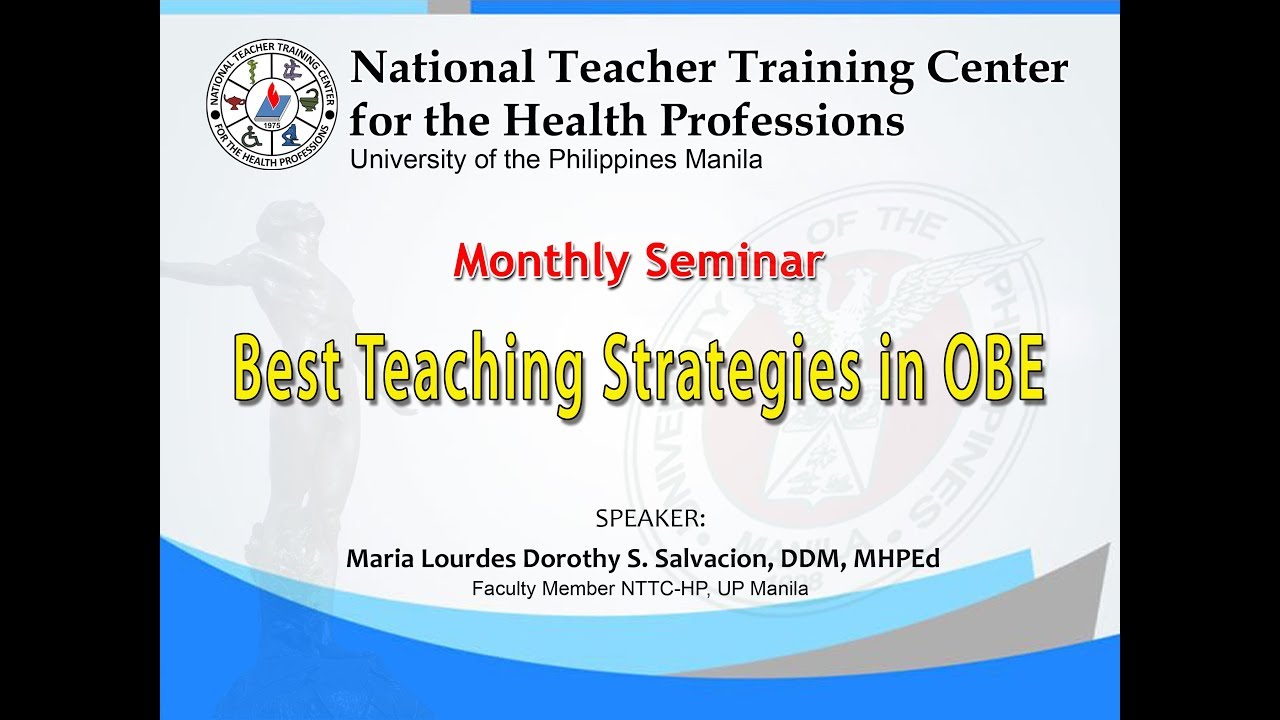 Best Teaching Strategies in OBE - YouTube