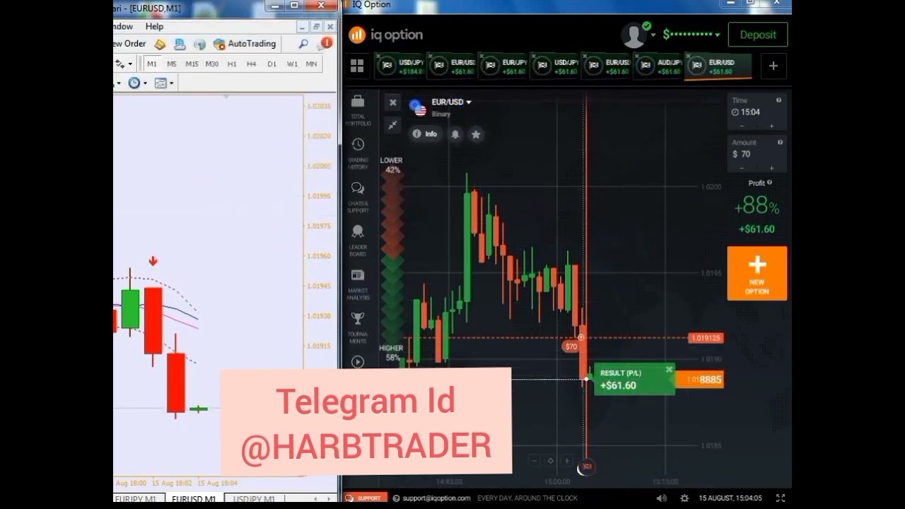 King Binary Indicator 95% Win Ratio Live Trade - YouTube