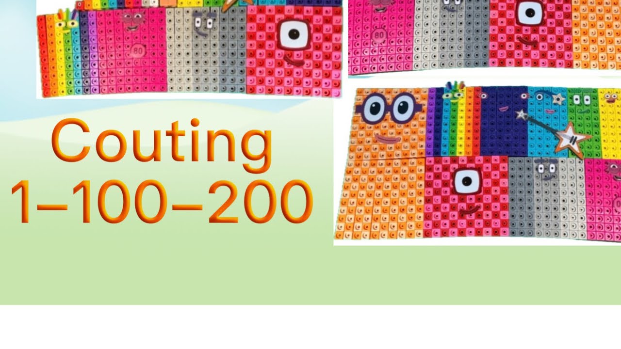 learning counting Numberblocks 0-100-200 with numberblocks toys ...