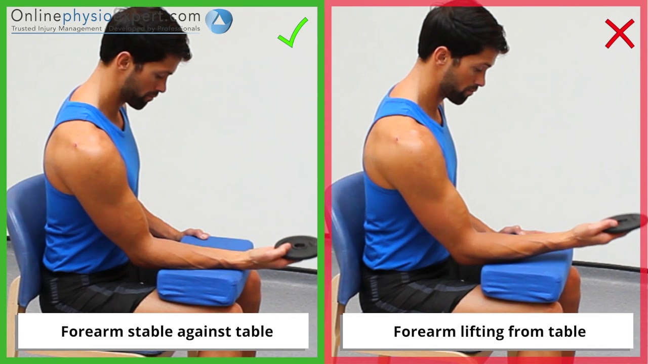 Wrist flexion strength hand weight 2 2 R - YouTube