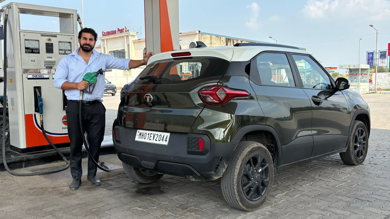 Tata Punch Petrol AMT Tank To Tank Mileage Test 2025 😍| Real Life ...