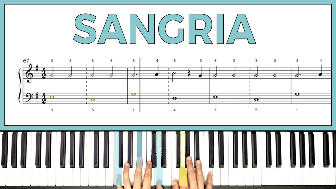 How to play 'Sangria' by Blake Shelton on the piano -- Playground Sessions - YouTube