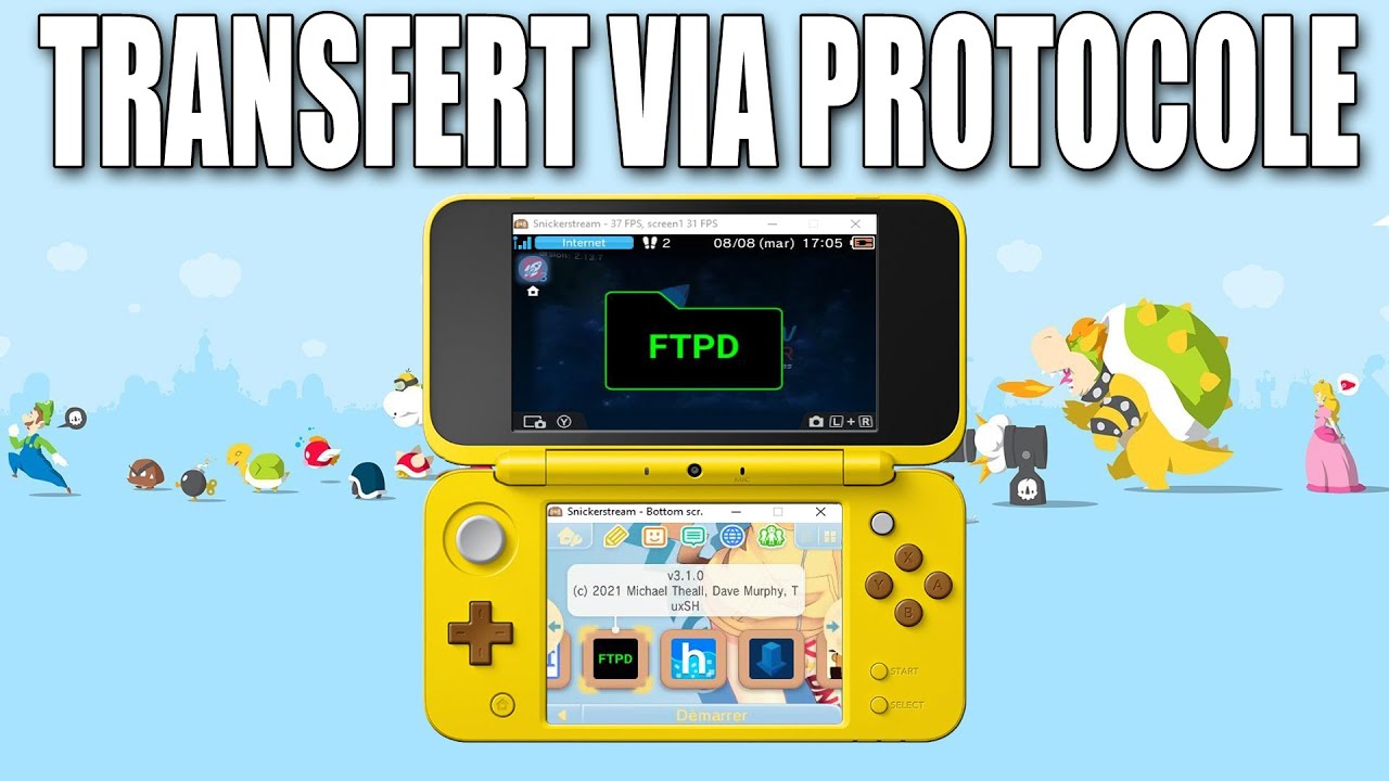 NEW 2DS/3DS TRANSFERT DE FICHIERS VIA PROTOCOLE (FTP) - YouTube