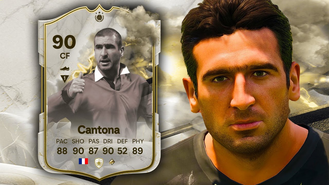 90 Thunderstruck Icon Cantona Player Review - EA FC 24 - YouTube