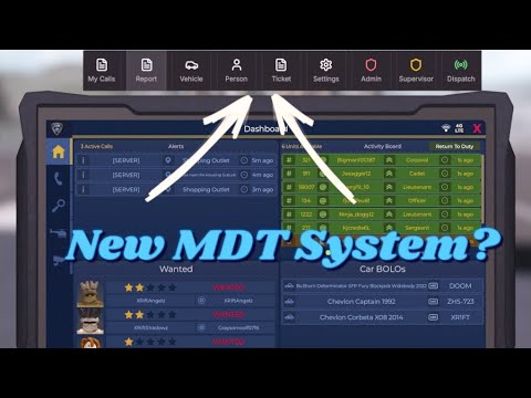 Possible New MDT System Coming To ER:LC & Private Servers? - YouTube