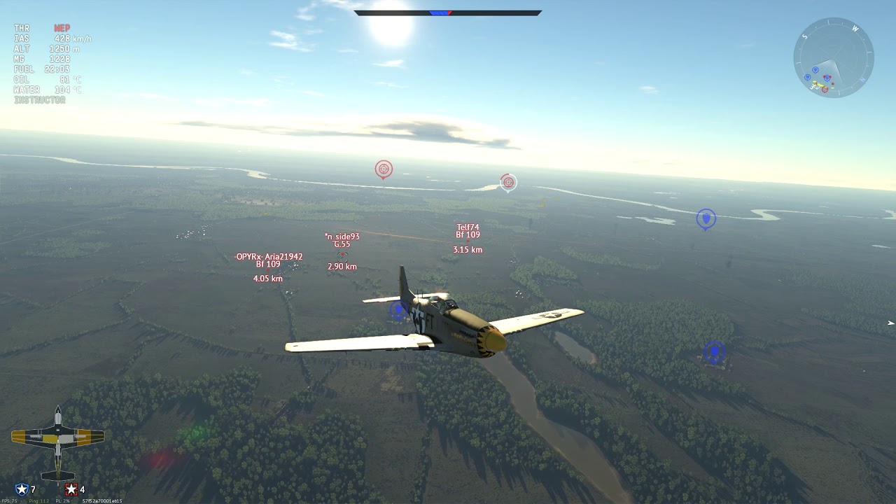 P51 D30 Win no metter what. (War Thunder Plane Gameplay) - YouTube