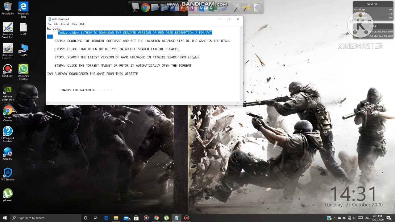 How to download the "Red Dead Redemption 2 cracked version for pc ...