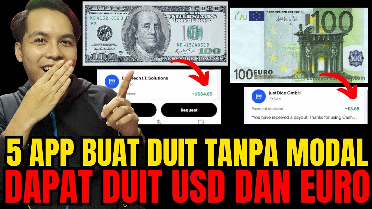 5 APP GAME BUAT DUIT USD DAN EURO TANPA MODAL YANG RAMAI TAK TAHU - YouTube