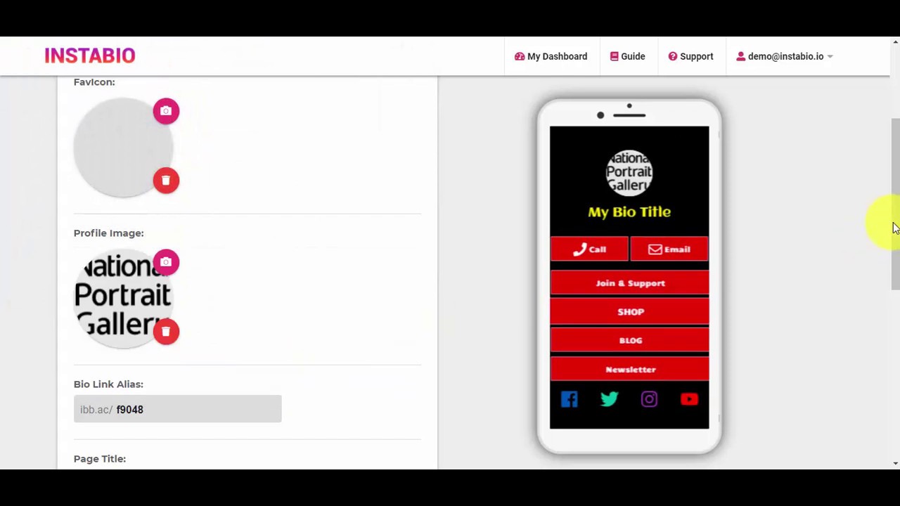 InstaBio Builder Demo - #1 Instagram Bio Builder - YouTube