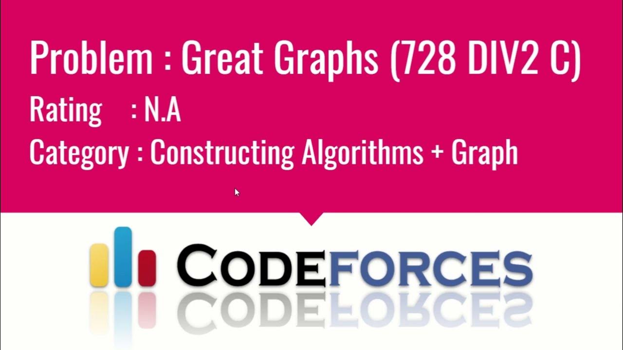 E07 : Great Graphs | Constructive Algorithms | CodeNCode - YouTube