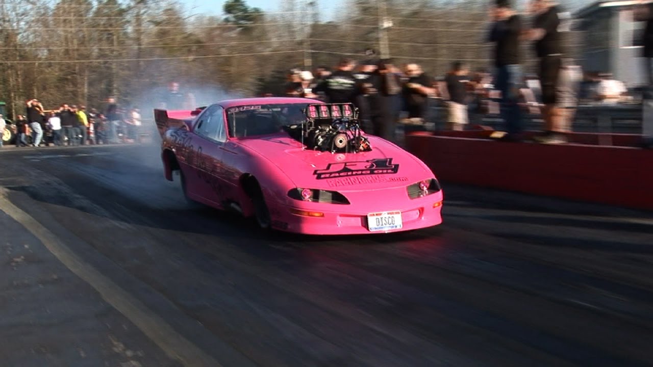 STINKY PINKY Blown Camaro - Hub City Dragway - YouTube