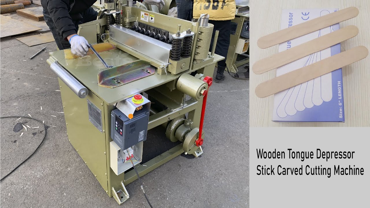 Tongue Depressor Stick Carved Cutting Machine, Wooden Tongue Depressor ...