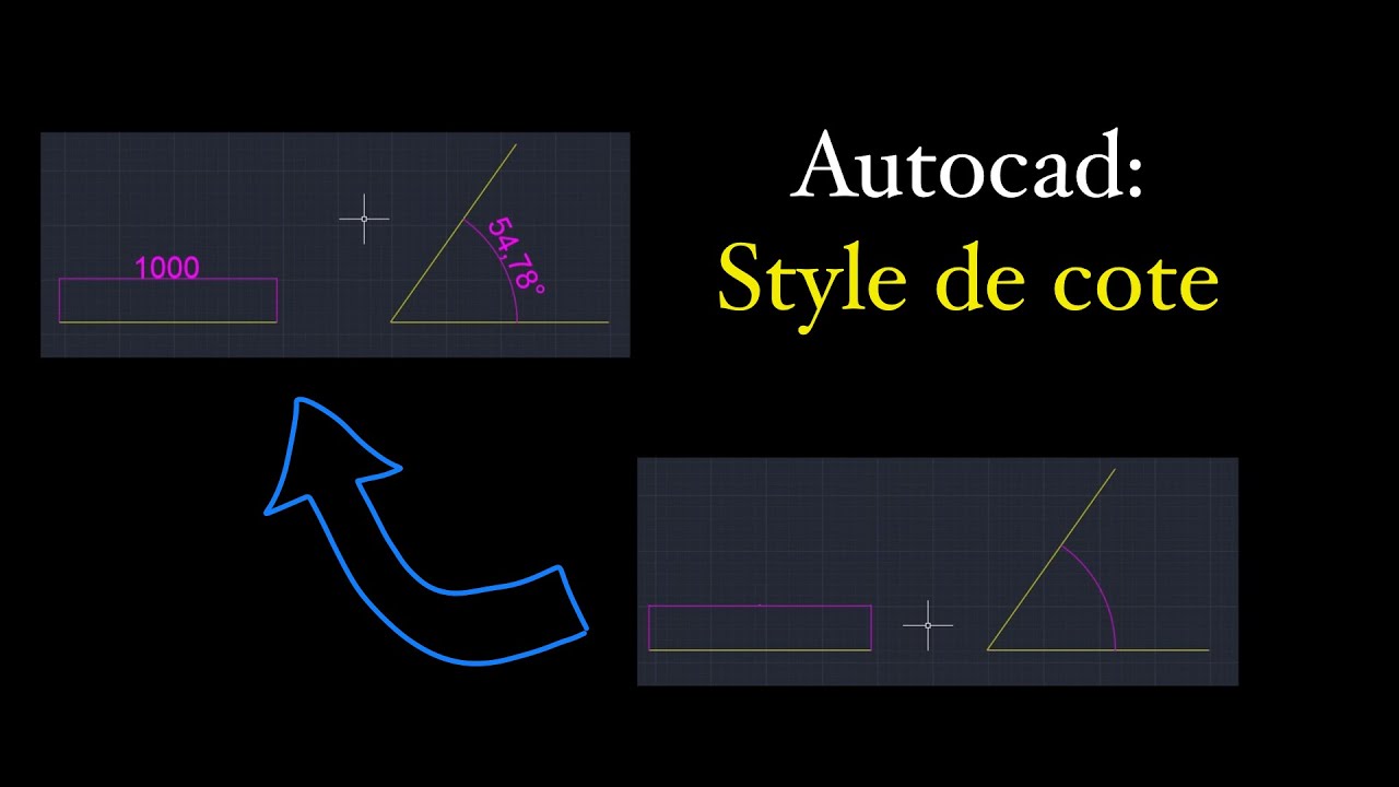 Autocad - Style de cote - YouTube