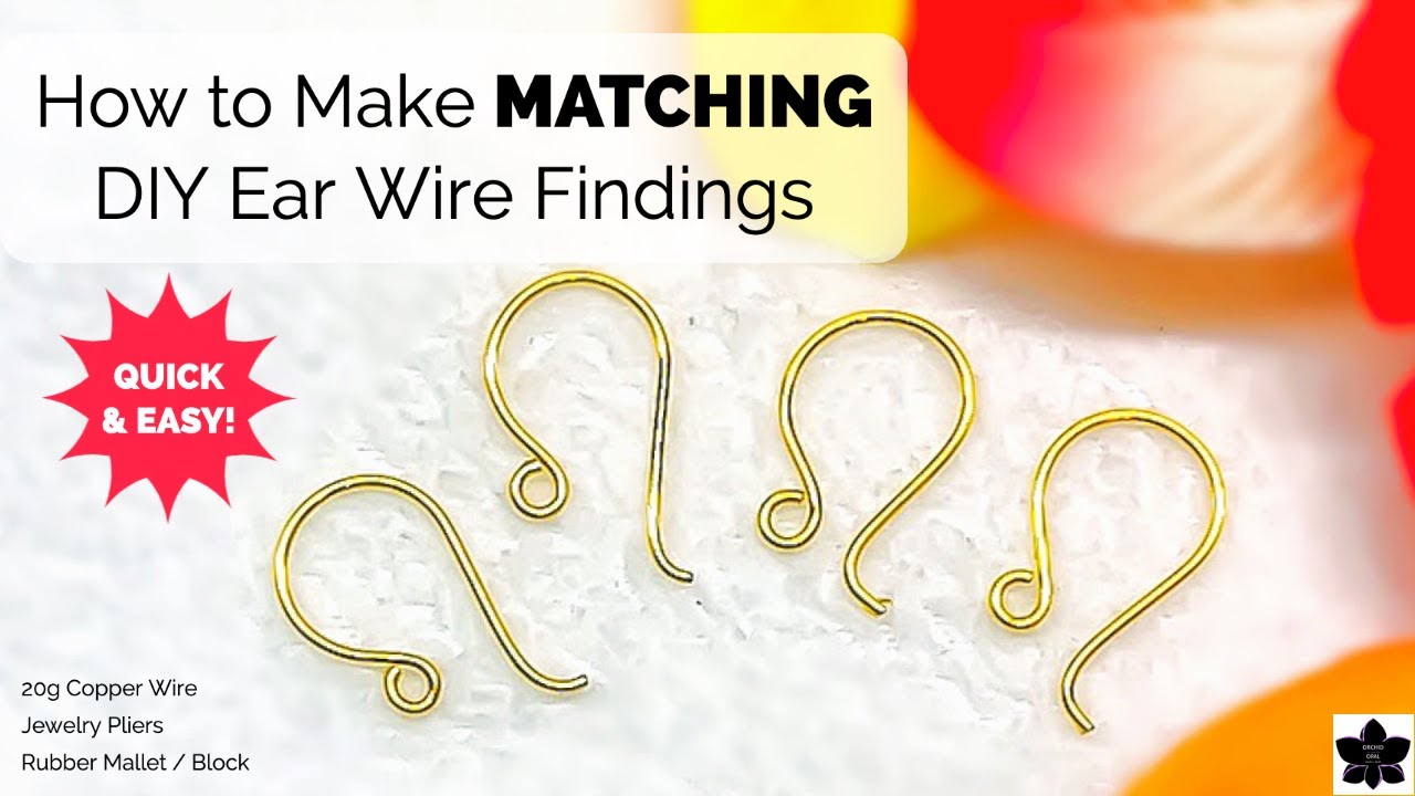How to Make DIY Ear Wire Findings that Match Tutorial - Beebeecraft ...