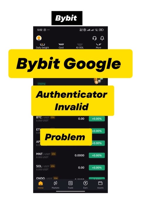 Bybit Google Authenticator invalid problem | Easy Guide - YouTube