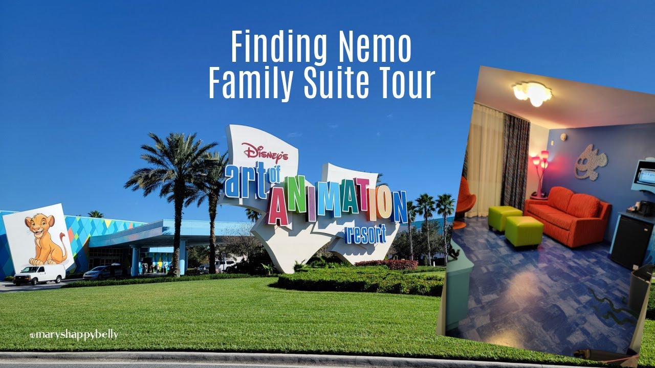Disney's Art of Animation, 'Finding Nemo' Family Suite Tour and views ...