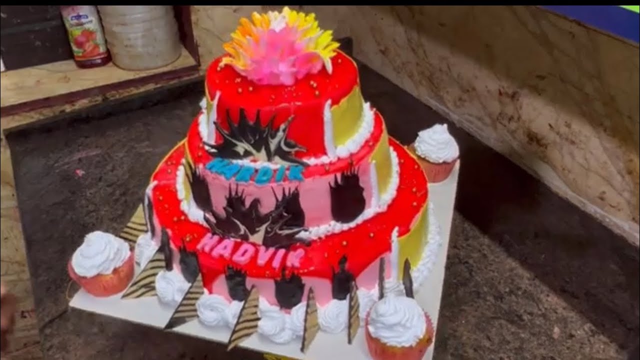 3 kg Cake | Three Tier Cake | Red velvet Cake Beautiful Cake Decorating ...