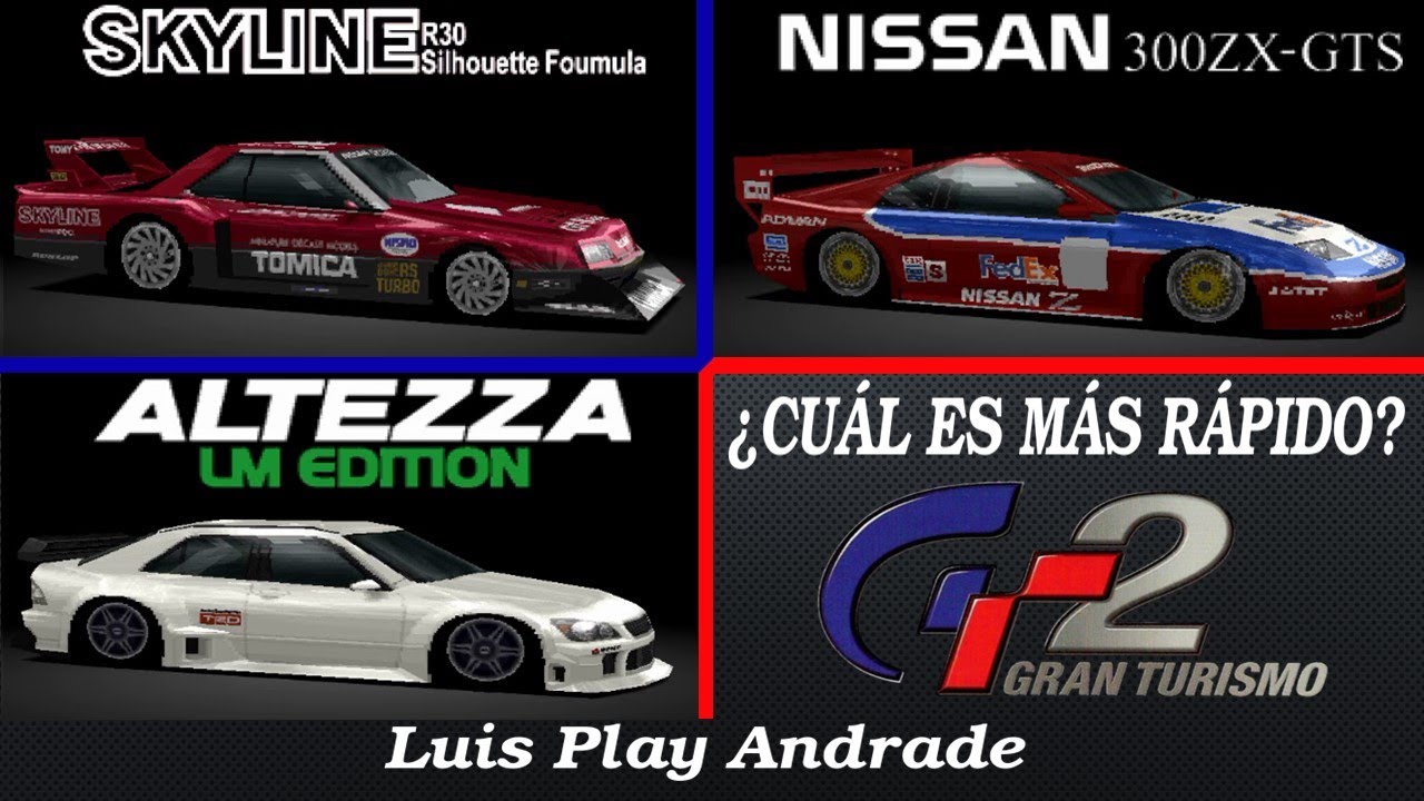 Gran Turismo 2 [PS1] ¿Cuál Es Más Rápido? [Nissan Skyline - Toyota ...