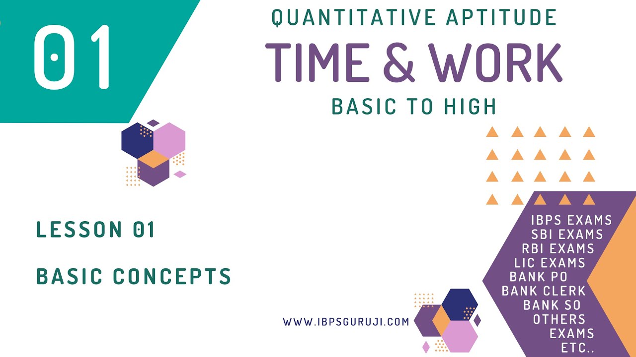 Time and Work - Lesson 01 - Basic Concepts - YouTube