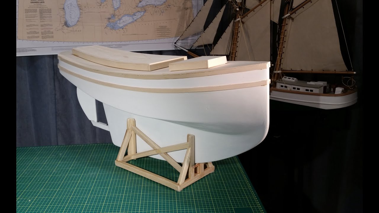 RC Gaff Pilot Cutter Build Part 3 - YouTube