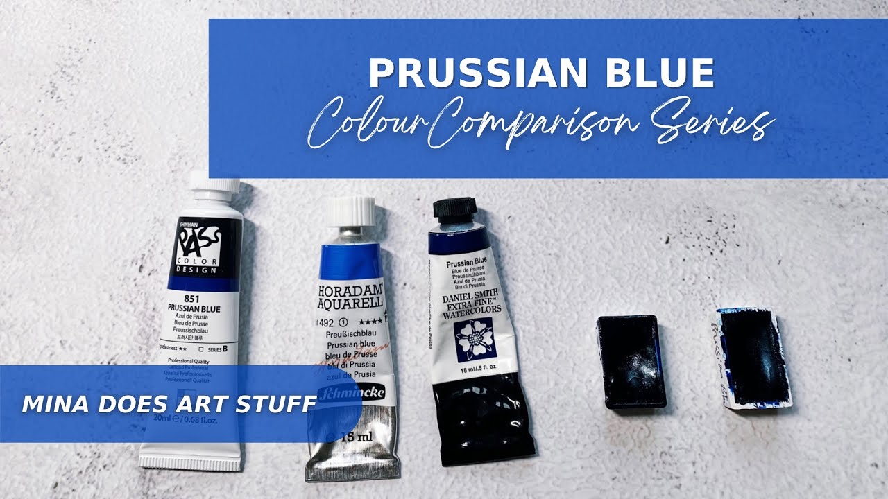 Prussian Blue - PB27 - Colour Comparison Series - Mina Does Art Stuff ...