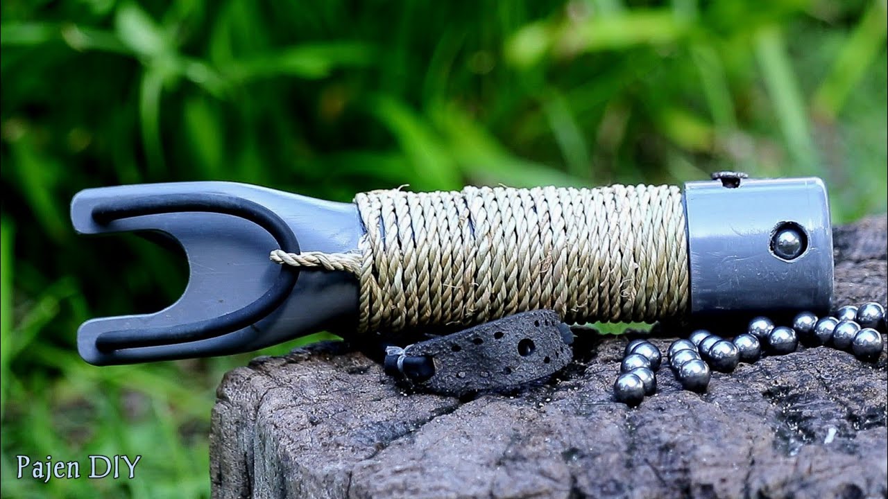 DIY Slingshot - Easy To Create A Powerful PVC Slingshot - YouTube