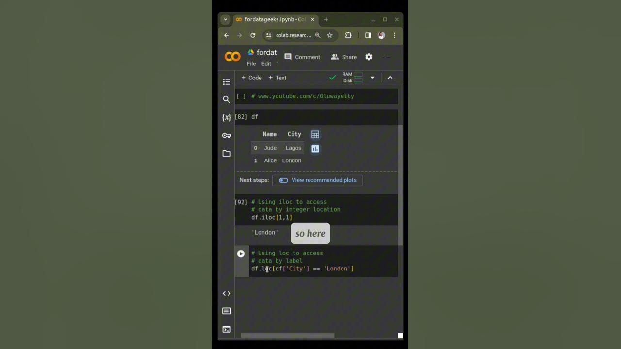 Iloc Python Datascience Dataengineer Programming Datatechnology Coding Youtube