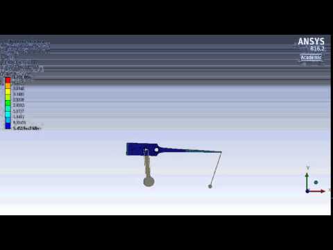 ANSYS Simulation of Optimized Trebuchet Design - YouTube