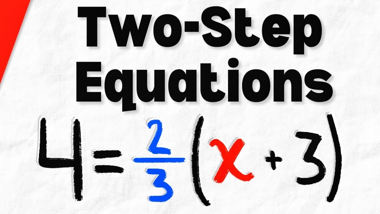 Solve Two Step Equations with Fractions | Algebra 1 Exercises - YouTube