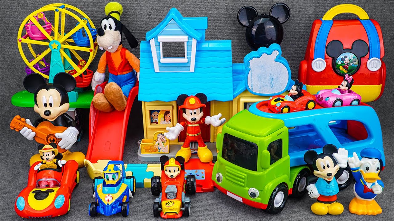 Satisfying with Unboxing Disney Junior Mickey Mouse Fun Wheel Playset ...