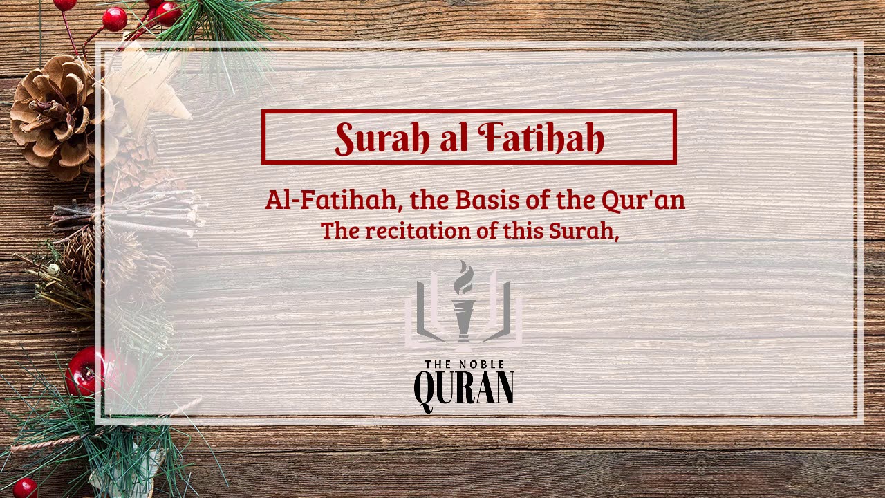 Surah Al-Fatihah (The Opener) - Simple recitation - YouTube