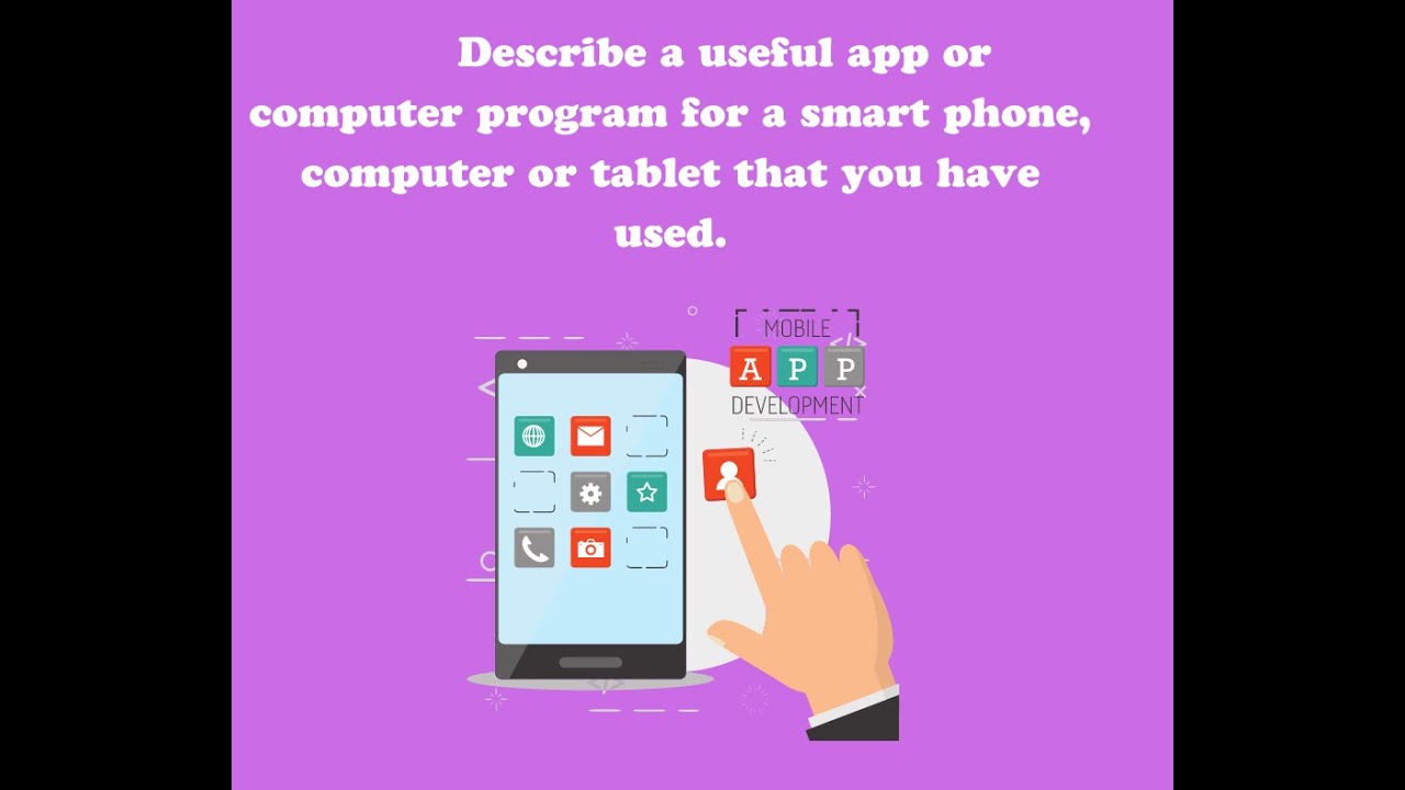 Describe a useful app or computer program for a smart phone,computer or ...