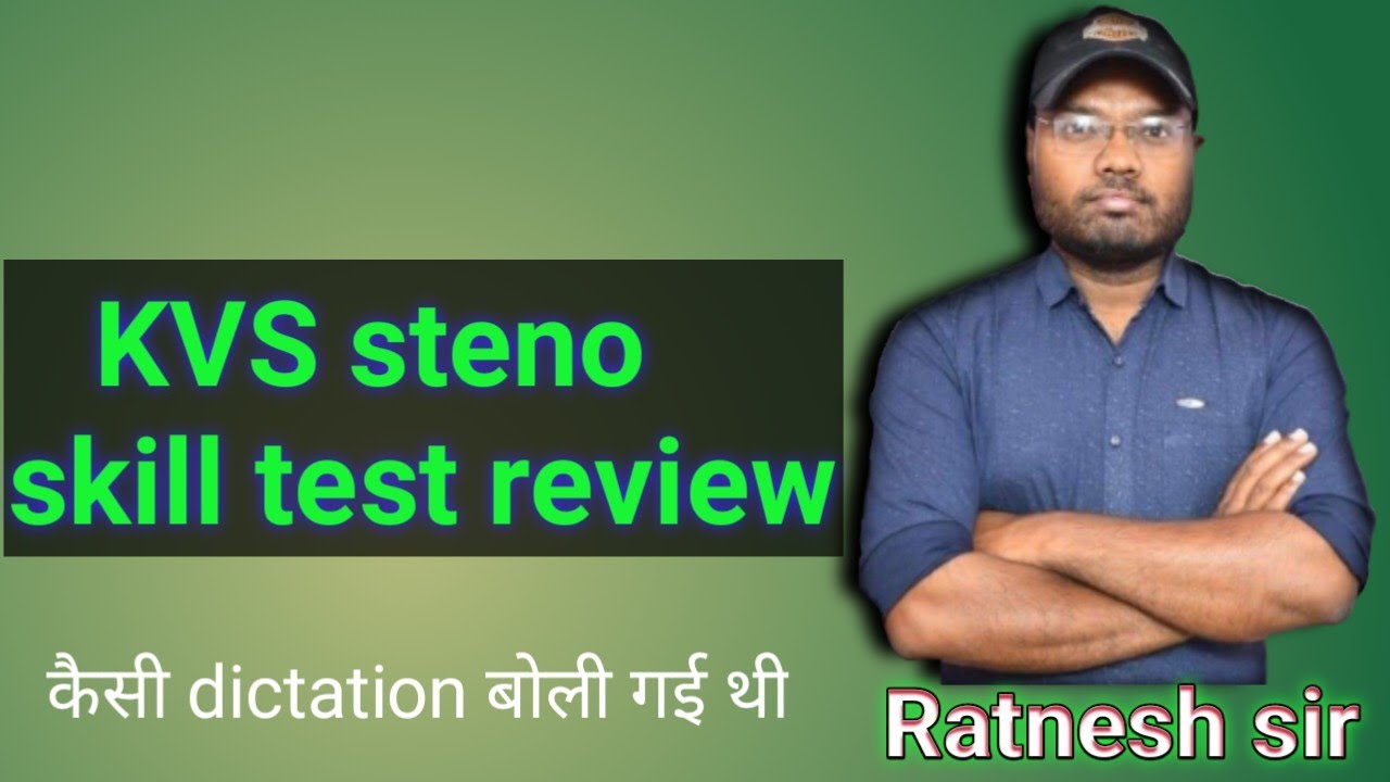 kvs steno skill test review. #kvssteno #steno #stenographer # ...