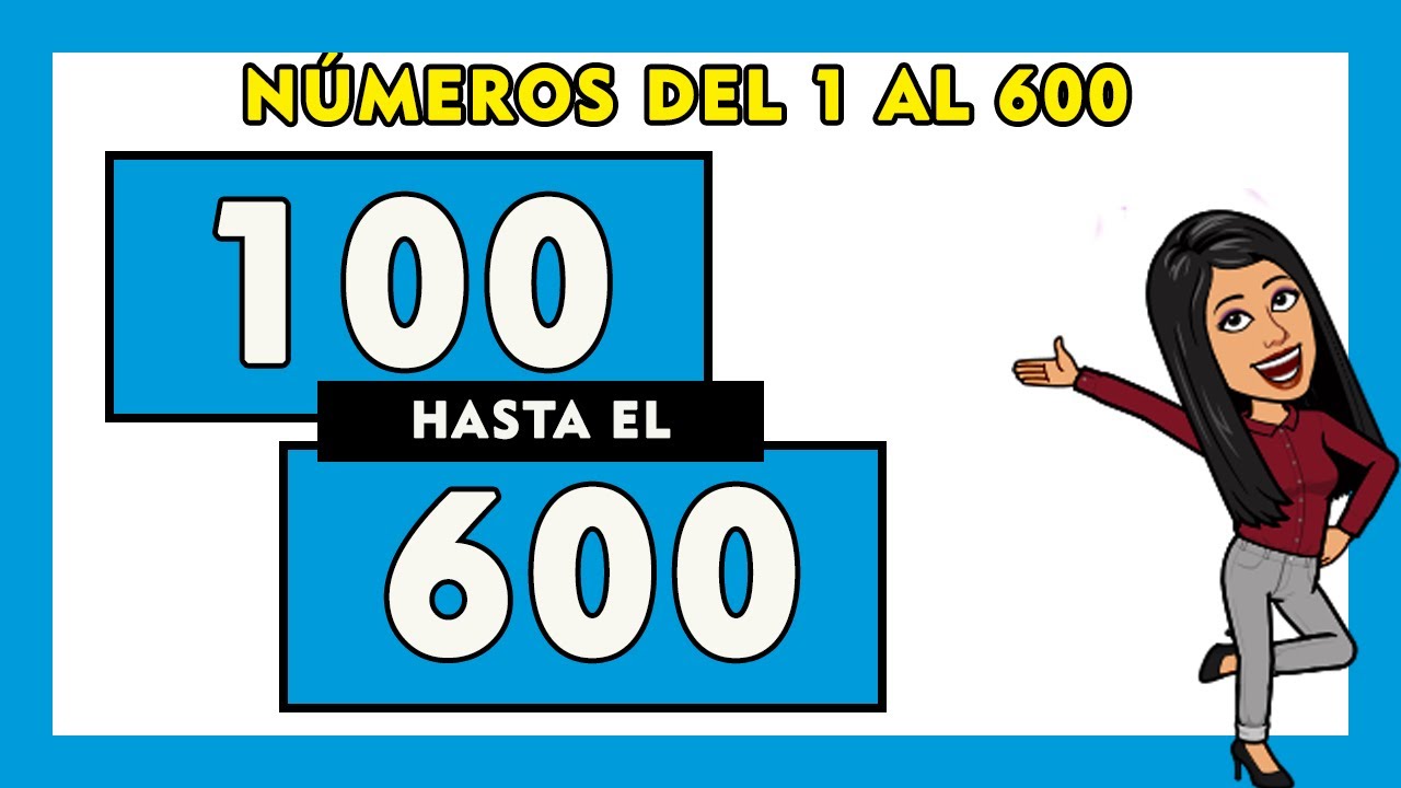 🌝Números del 100 al 600 en letras en español | Spanish Numbers 100-600 ...