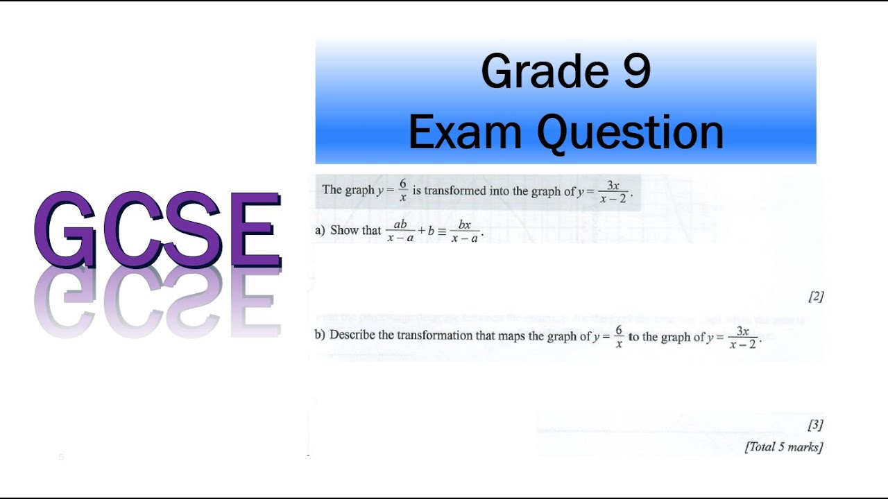 GCSE Grade 9 Exam Question - YouTube