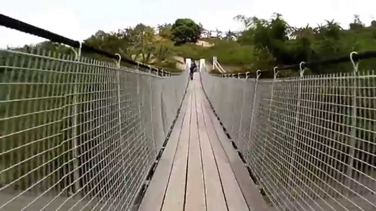 Hanging Bridge to Haduan Falls - YouTube