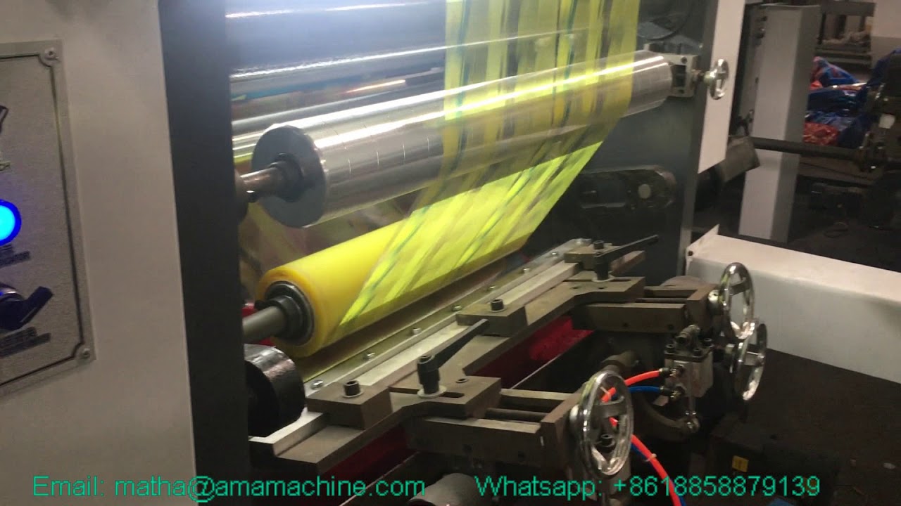 pvc label film,8colors Rotogravure printing machine with 3motors - YouTube