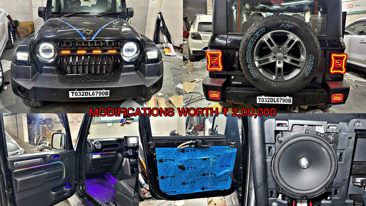 2023 Thar modifications | Best audio setup for thar | Thar lights ...