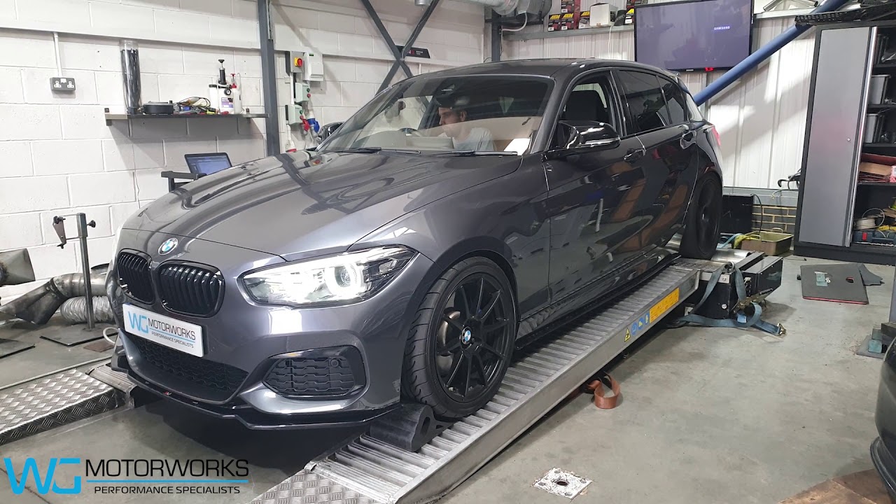 BMW M140i 3.0 Turbo - Stage 2 Custom Pro 455HP - Pops and bangs! - YouTube