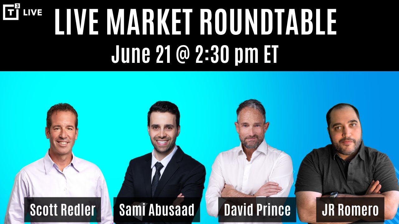 LIVE Stock Market Roundtable w/ Scott Redler, David Prince, Sami ...